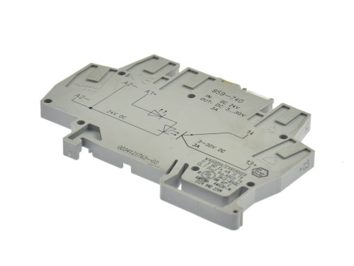 859-740 WAGO Przekaźnik interfejsowy Transoptor na szynę DIN 30V/3A DC ...